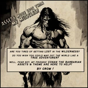 Conan The Barbarian Inspired Vintage Pack - Theme, banners, cartouches ...