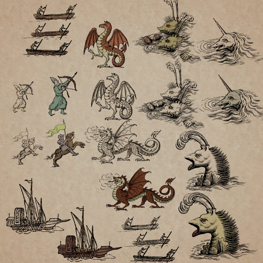 How To Draw A Dragon Map