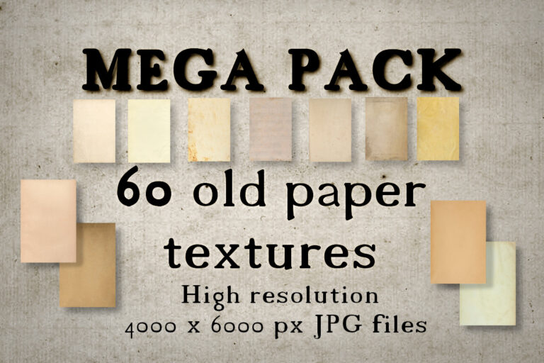 60 old paper and parchment textures | Fantasy Map Assets