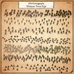 Old Cartography Ultimate trees pack (54 tree assets for 7 tree types ...