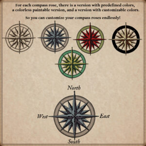 Old Cartography Ultimate Compass Roses - Assets Pack