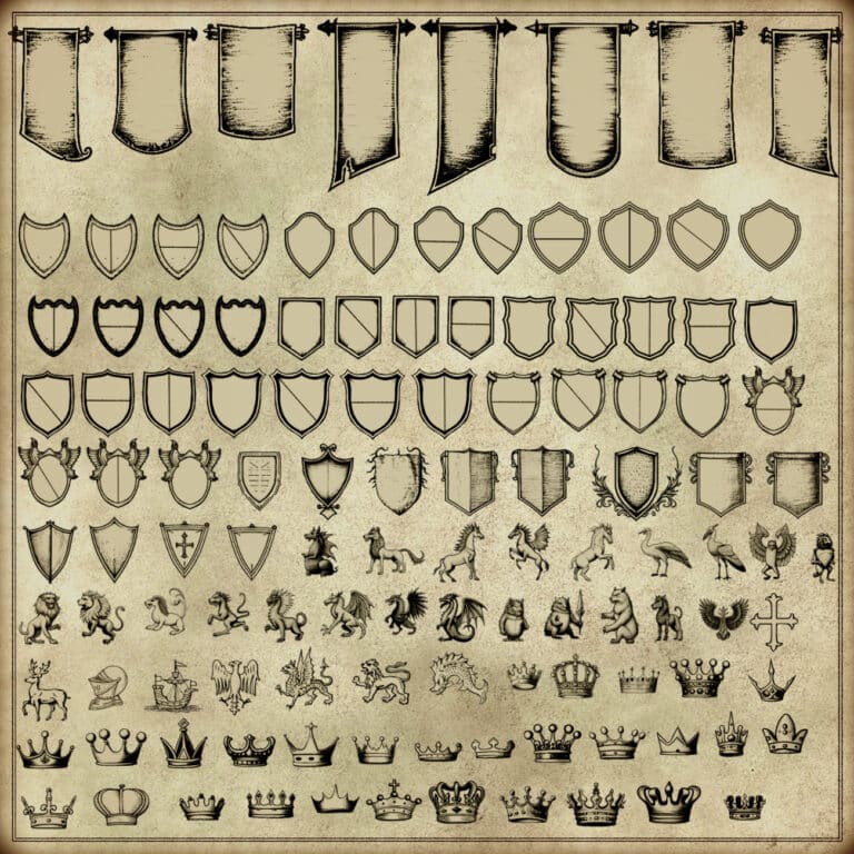 Decorative Map Elements Complete Bundle - Fantasy Map assets