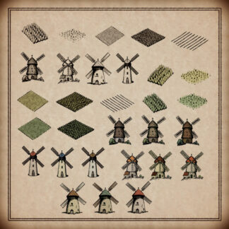 Medieval Fantasy Countryside Pack : Crops, Fields & Windmills assets