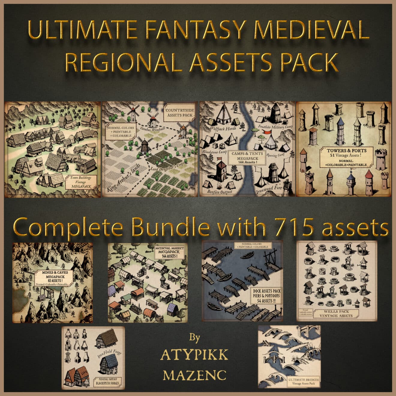 Ultimate Medieval Regional Assets Pack for Fantasy Maps
