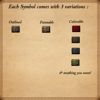 Old Cartography top down city buildings & local assets