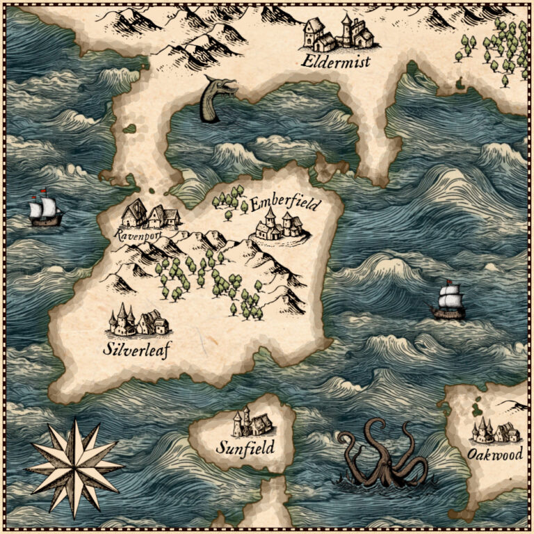 Artistic Seamless Antique Water Textures Pack - Map Assets