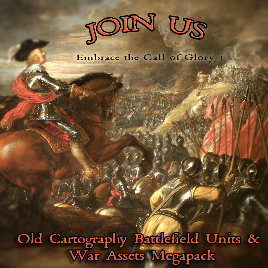 Battlefield Units and War symbols - Fantasy Map Assets Pack