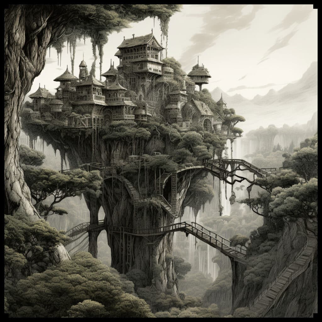 Treehouse Cities : Cartography Assets & Fantasy Map Symbols