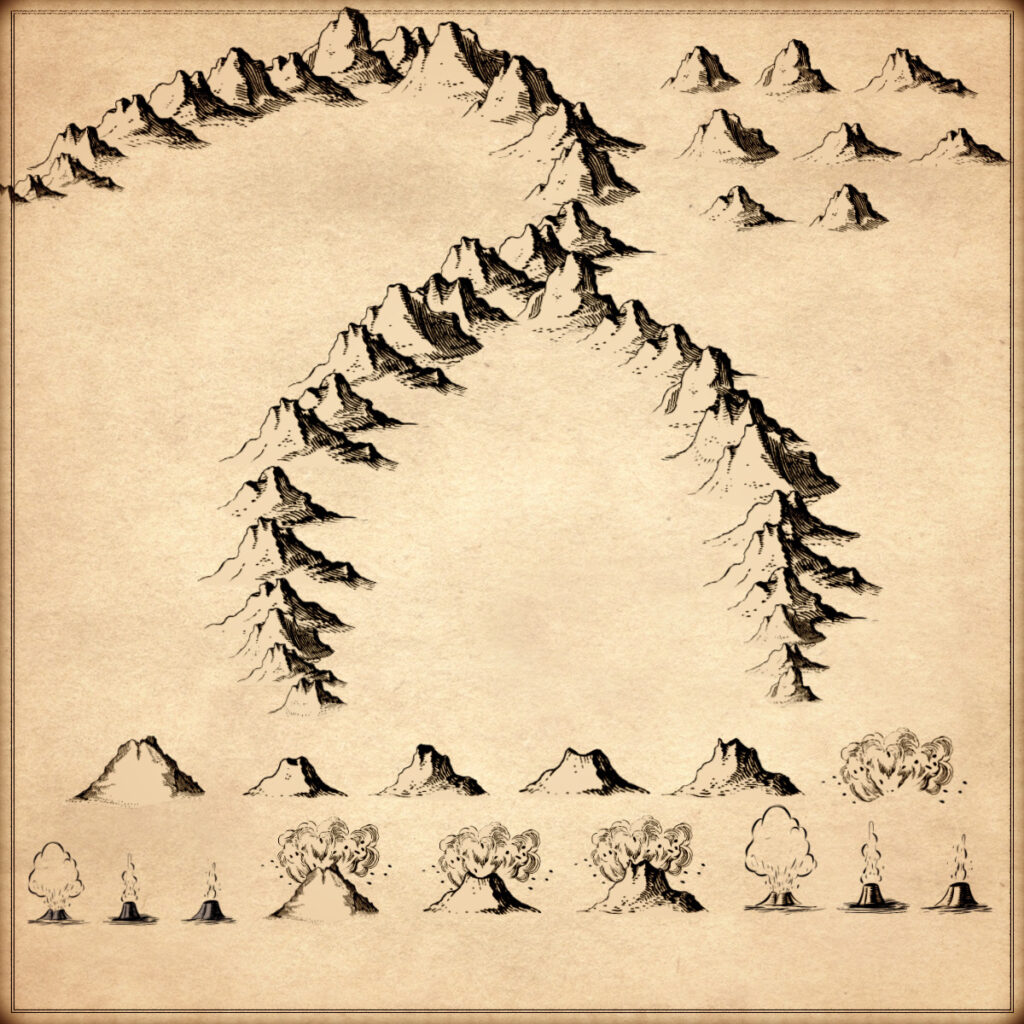 Vintage Tribal & Tropical Cartography Assets Megapack