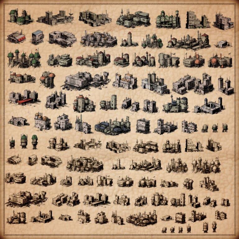 Vintage Futuristic Assets Megapack ( Cyberpunk, Dieselpunk )