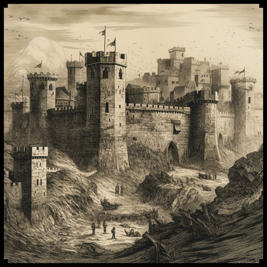 Fortified Towns and Cities in Fantasy Map Symbols & Assets