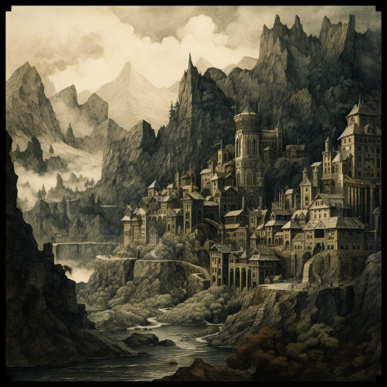 Dwarven Towns & Mountainous Settlements Fantasy Map Elements Dwarven Towns & Mountainous Settlements Fantasy Map Elements