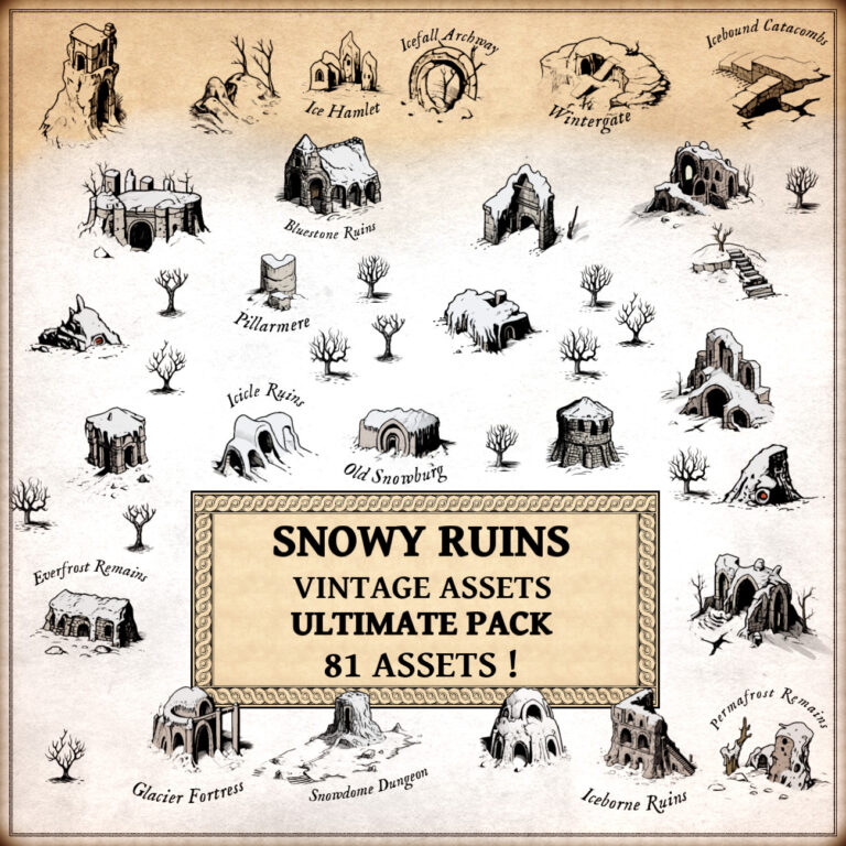 Fantasy map assets and cartography resources