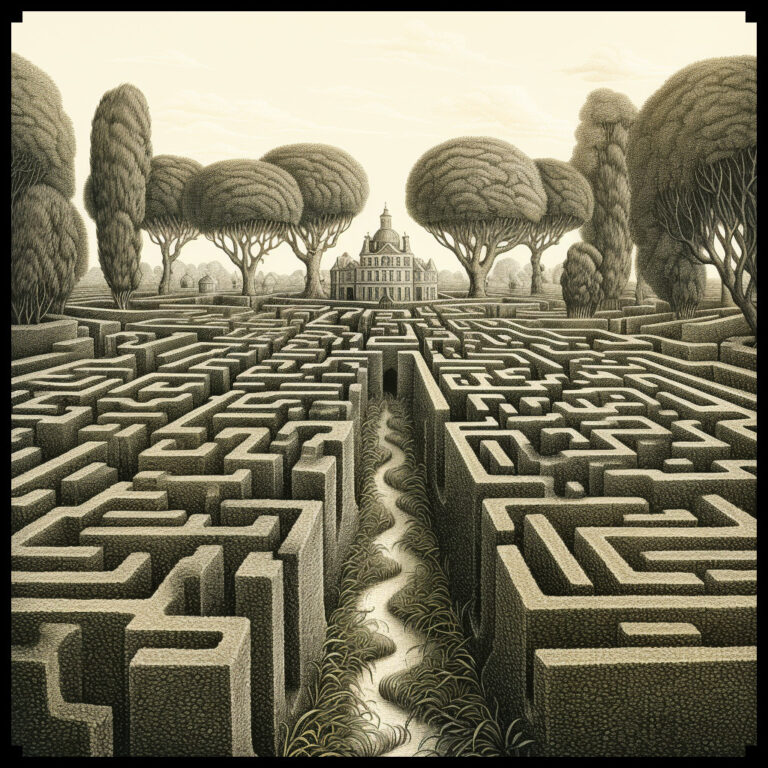 Mazes, Labyrinths & Fantasy Map Symbols in Cartographic Art