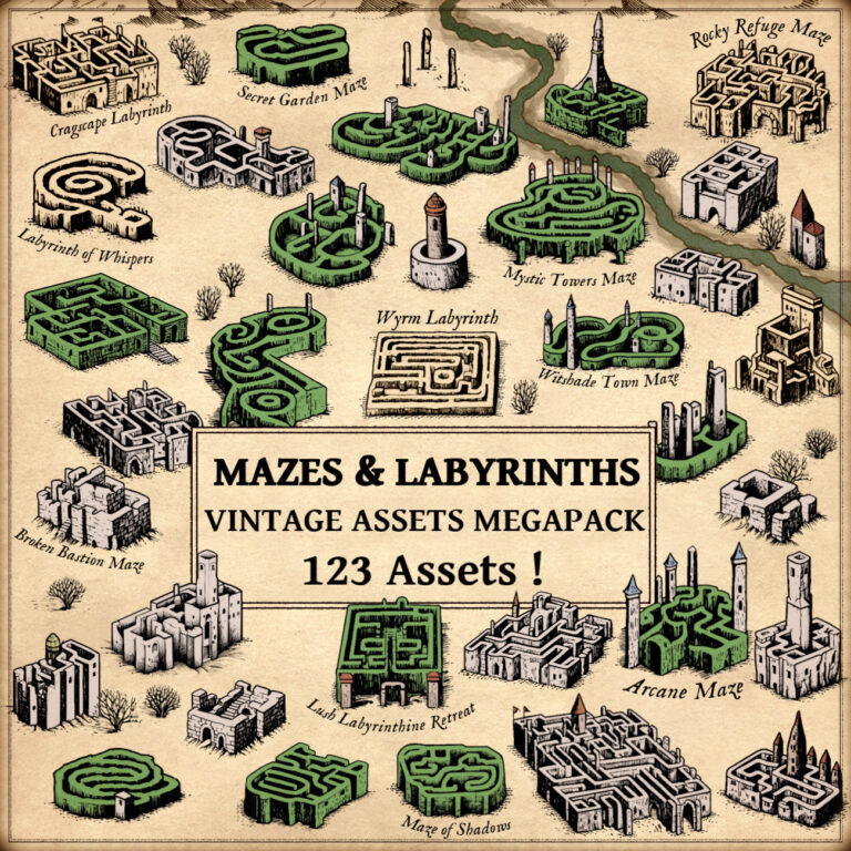 Fantasy map assets and cartography resources