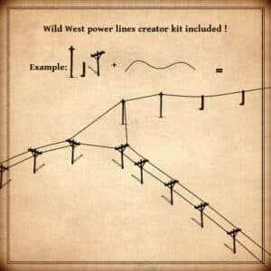 Wild West Vintage Assets - Fantasy Map symbols Complete Pack