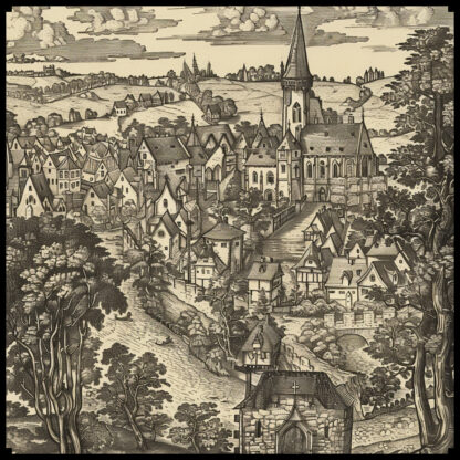 Cartography assets : antique city symbols & city markers