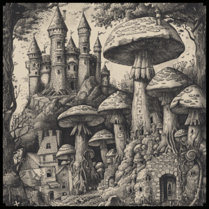 Mushrooms & Fairy tale Castles in Fantasy Map Symbols
