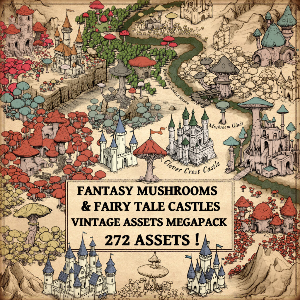Fantasy map assets and cartography resources