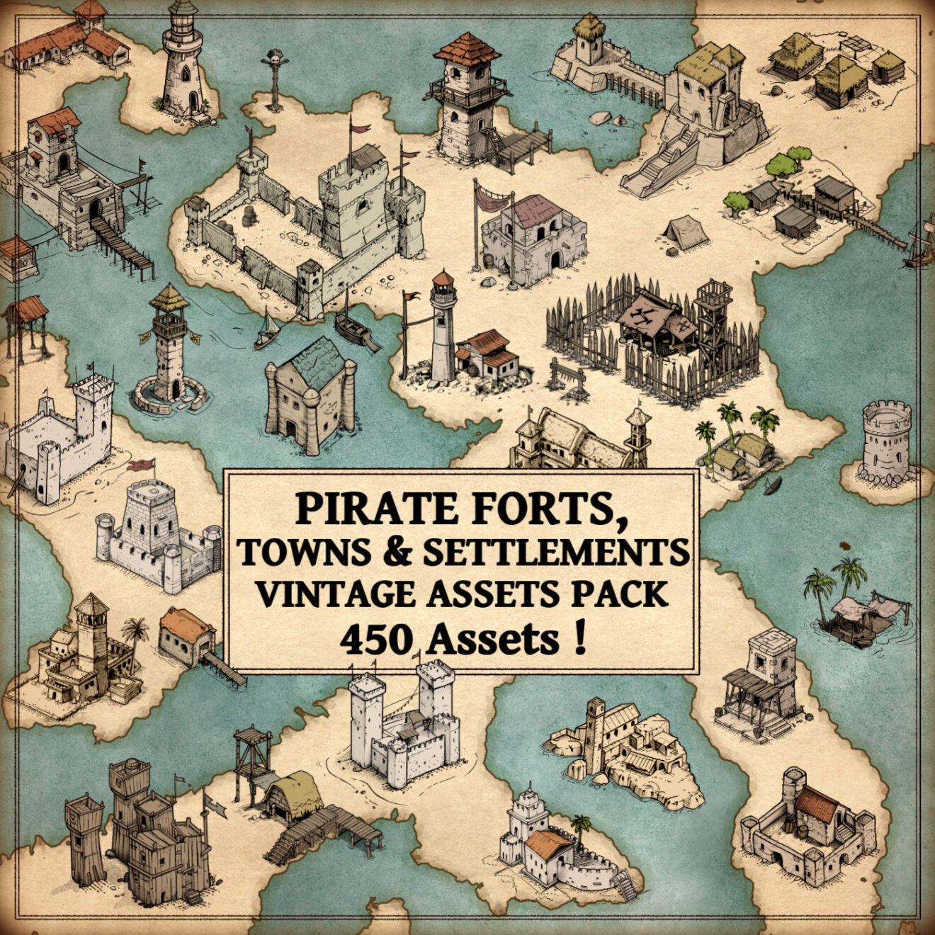 Fantasy map assets and cartography resources