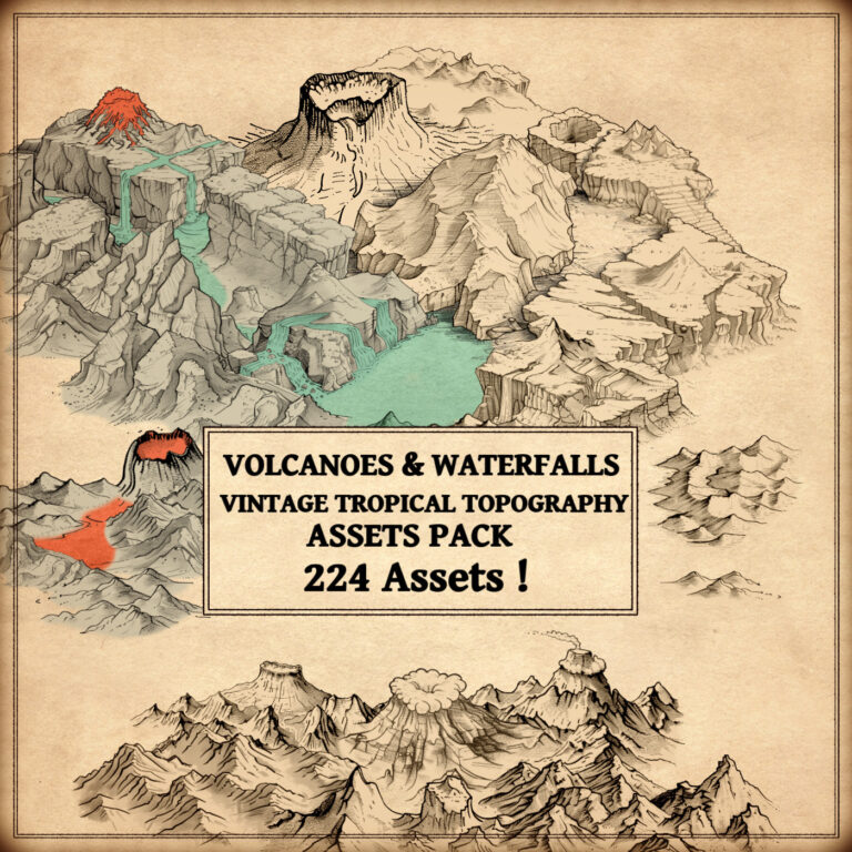 Fantasy map assets and cartography resources