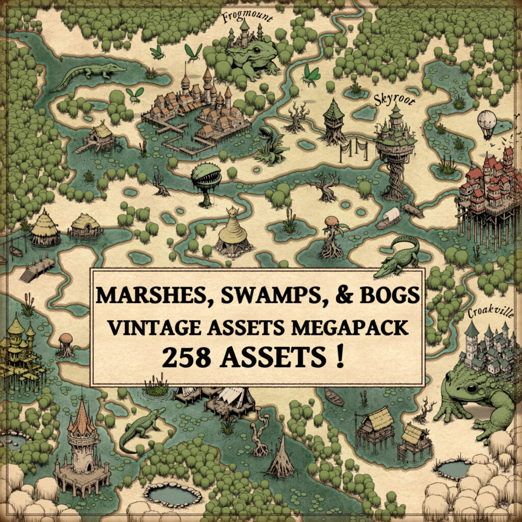 Fantasy map assets and cartography resources