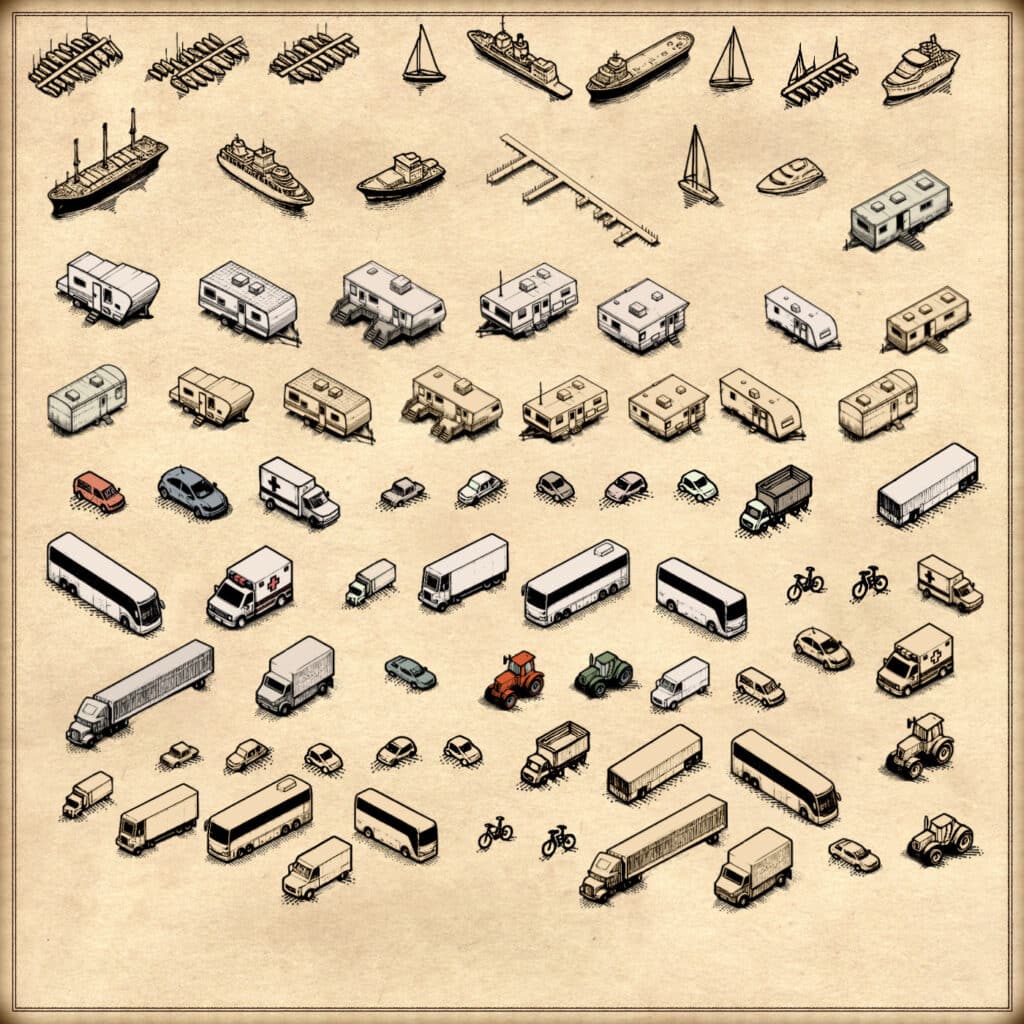 Modern Era Complete Megapack - 1161 Vintage Map assets