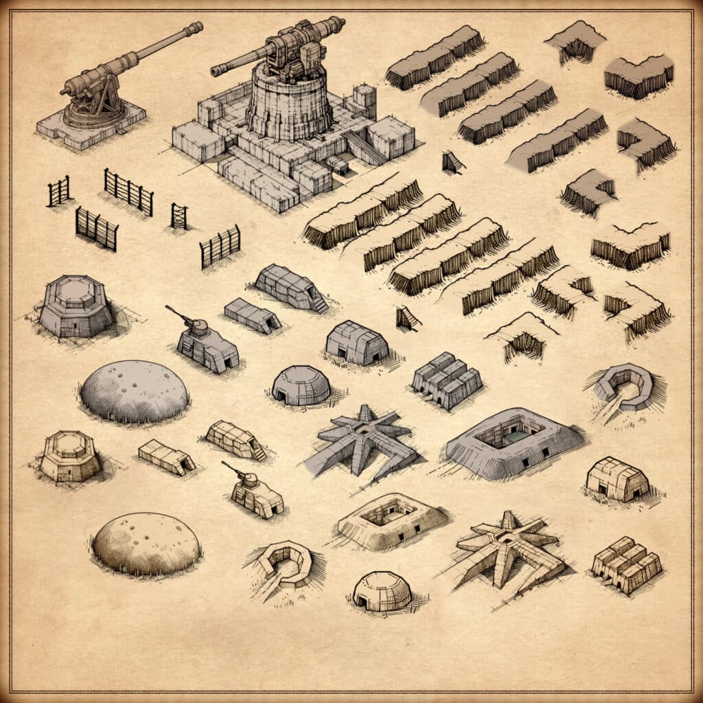 Alternate World War 1 & 2 - Fantasy map assets Megapack