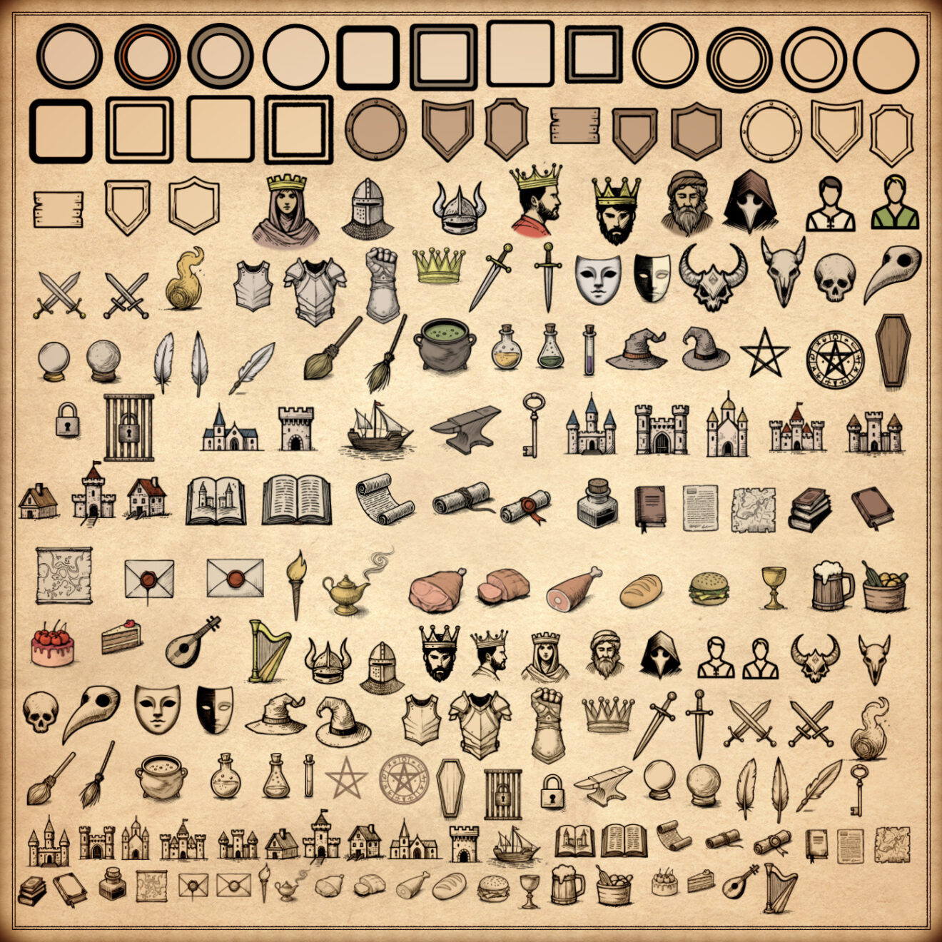 Fantasy Map Icons Collection - Wonderdraft assets