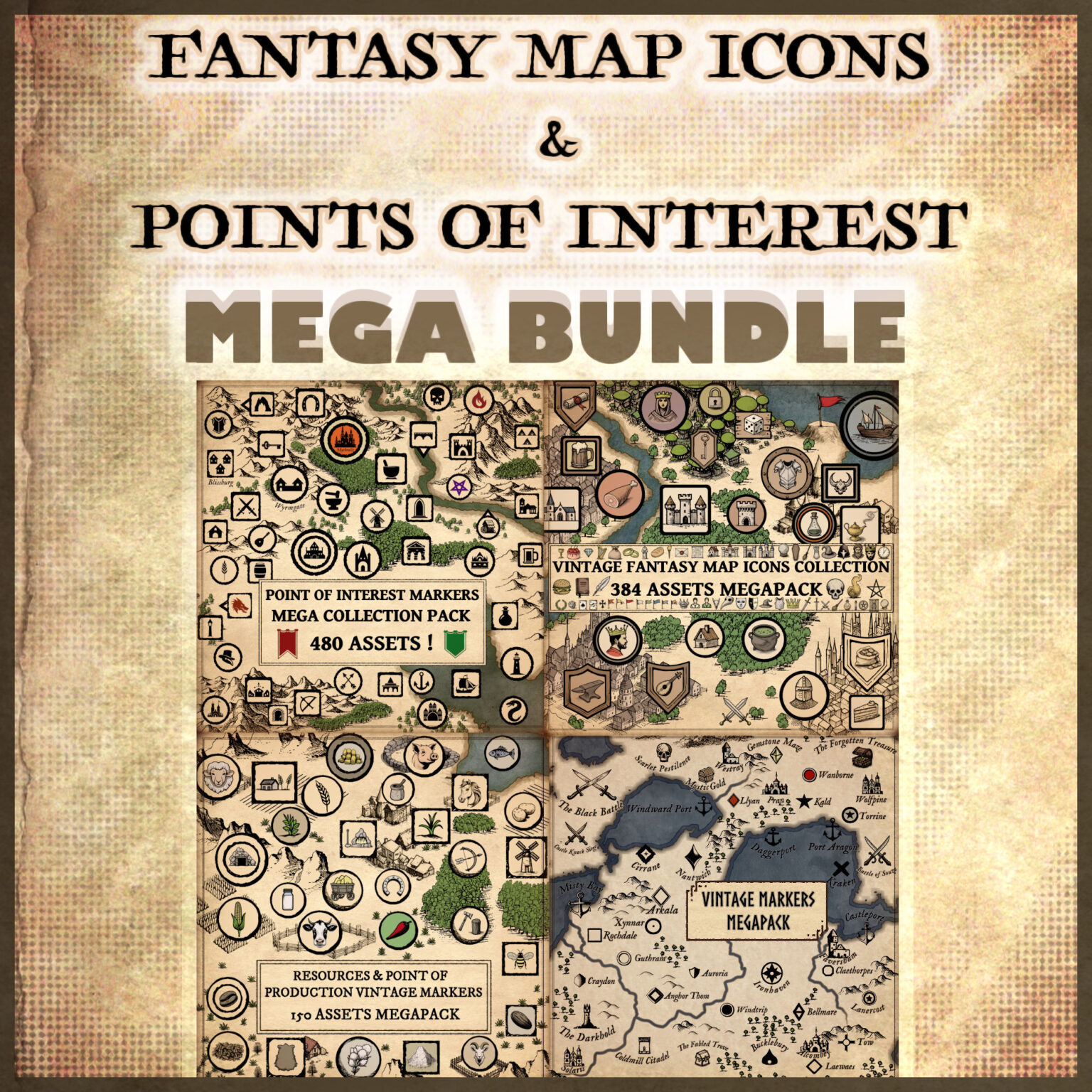 Wonderdraft assets | Fantasy Map Assets