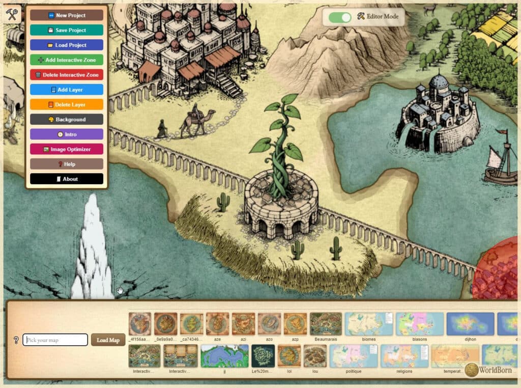 WorldBorn – The Interactive Fantasy Map Tool