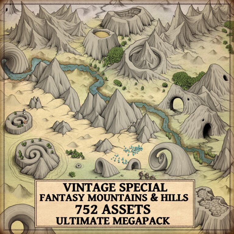 fantasy map symbols | Fantasy Map Assets
