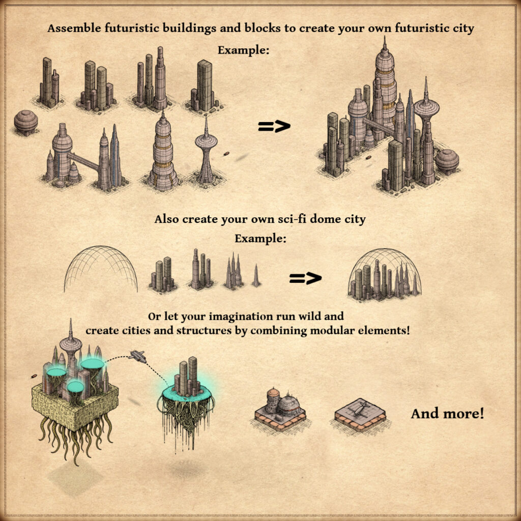 Sci-Fi & Alien Vintage Megapack - Fantasy Cartography assets