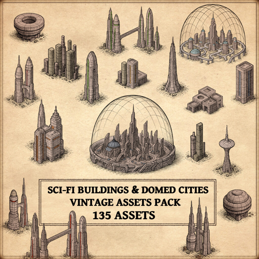 Wonderdraft Assets & Fantasy Map Icons – Vintage Cartography Assets