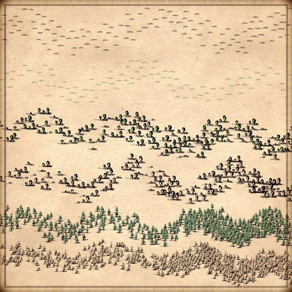 Old Cartography Trees, Forests, & Nature - ULTIMATE BUNDLE